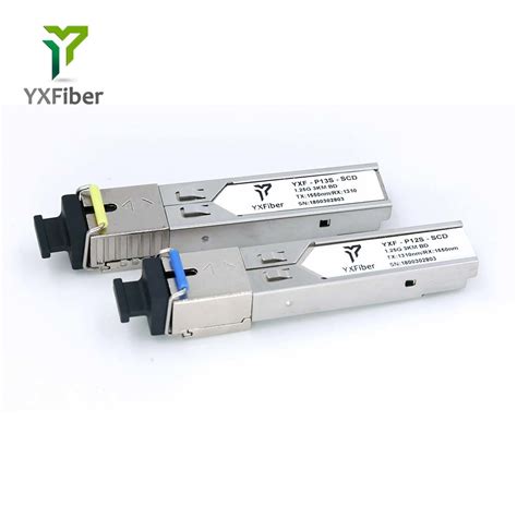 G Km Sm Sc Connector SFP Transceiver Module Gigabit Single Mode Single Fiber Optical Ethernet
