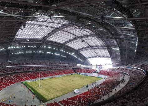 Singapore National Stadium Boasts Worlds Largest Free Spanning Dome