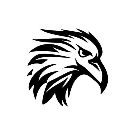 Vector Logo Of An Eagle Black And White In Colour 21395822 Vector Art