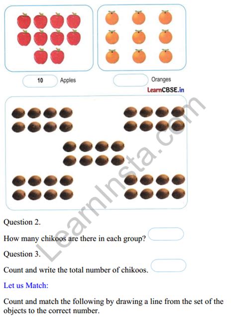 A Day At The Beach Class 2 Worksheet With Answers Maths Chapter 1