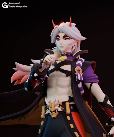 Arataki Itto 3d Printable Model Stl 3d Kiee Shop