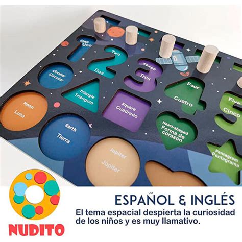 NUDITO juguete Montessori de madera para niños