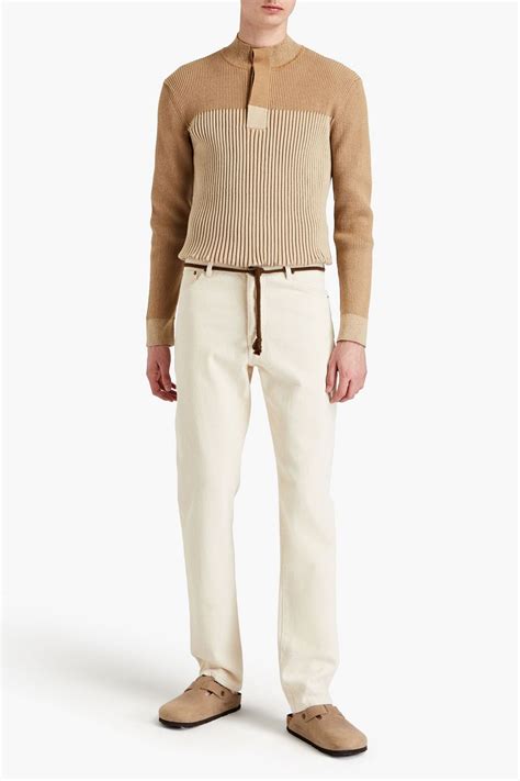 Jacquemus La Maille Ribbed Cotton Blend Turtleneck Sweater The Outnet