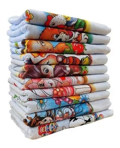 Pano De Prato Estampado Bainha Atacado Kit 10 Peças MercadoLivre
