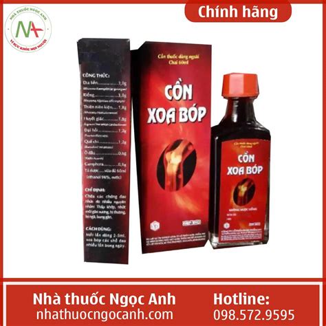 Thuốc Cồn xoa bóp OPC 60ml giá bao nhiêu, tác dụng gì, mua ở đâu?