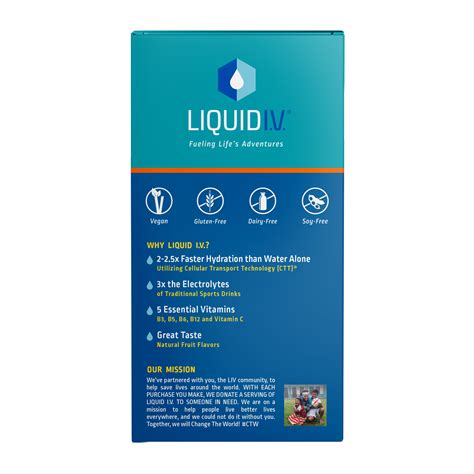 Liquid Iv Hydration Multiplier Electrolyte Powder Packet Drink Mix