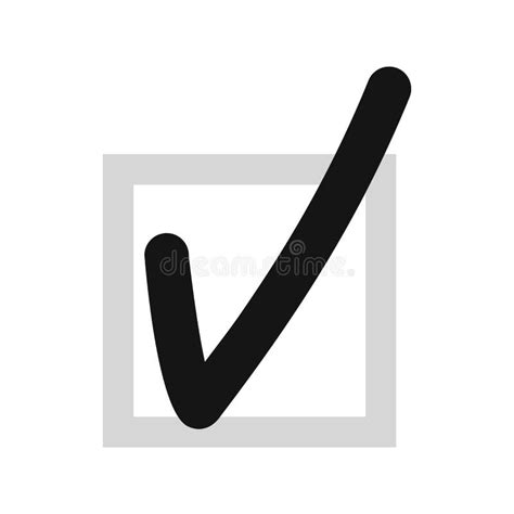 Illustration Of Check Mark Icon In Square And Blank Box Vector Illustration Isolated On White