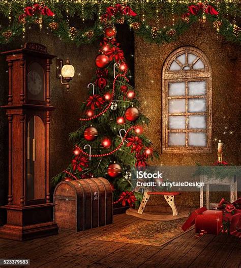 크리스마스 객실 장난감을 크리스마스에 대한 스톡 사진 및 기타 이미지 크리스마스 고풍스런 실내 Istock