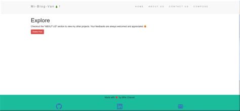 Github Mihirc Mi Blog Van This Is A Blog Website Have A Mongodb