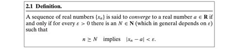 Solved Definition A Sequence Of Real Numbers Xn Is Chegg