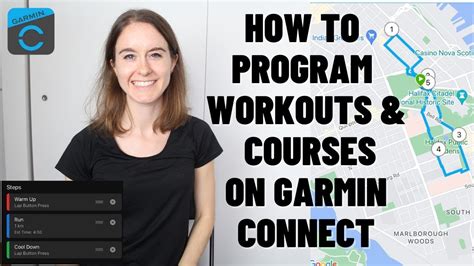 How To Program Workouts And Courses On Garmin Connect Youtube