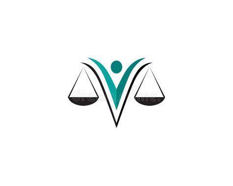 Логотип юриста правосудия и значки App шаблона символов Иллюстрация