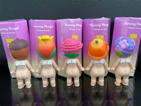 Sonny Angel Flower Series Acorn Tulip Carnation Poppy And Hydrangea
