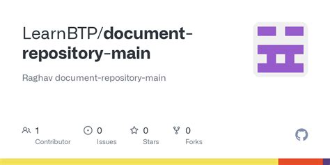 Github Learnbtpdocument Repository Main Raghav Document Repository Main
