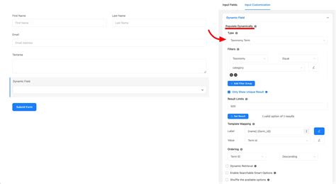 Dynamic Field In Fluent Forms Wp Manage Ninja