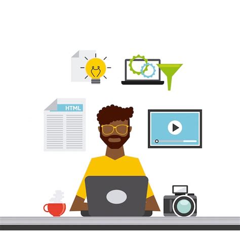 Premium Vector Software Developer And Programmer