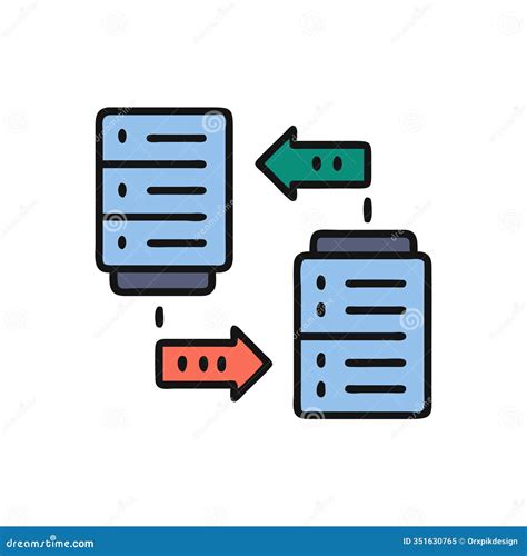 Innovative Data Replication Design Icon Stock Illustration Illustration Of Copy Simplicity