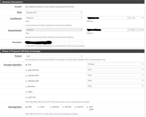 Ipsec Vti To Edgerouter Netgate Forum