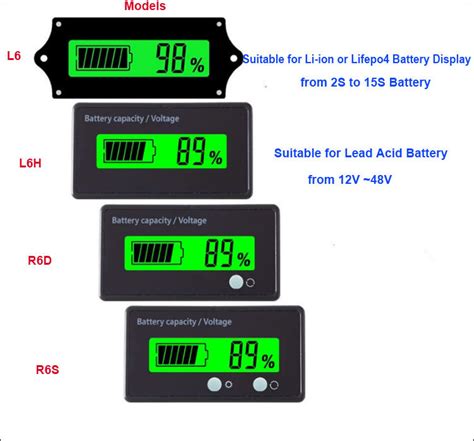 S Lithium Ion Battery Or Lifepo Battery Lead Acid Battery Power Indicator Suitable For