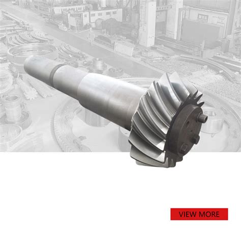 Large Gearbox Custom Forged Spiral Bevel Gear Shaft Mining Machinery