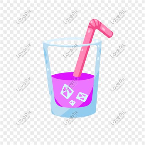 Gambar Minuman Dingin Kartun Vektor Ditarik Tangan Png Unduh Gratis