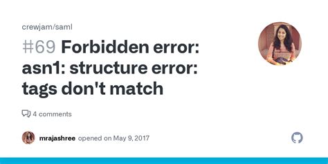 Forbidden Error Asn1 Structure Error Tags Dont Match · Issue 69