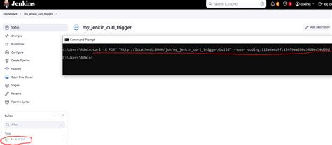 How I Triggered A Jenkins Job Via Curl Command