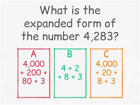 Expanded Notation Quiz