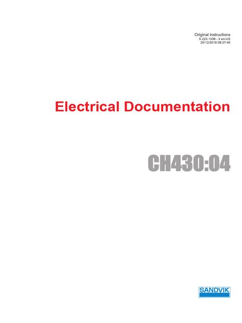 09 Ch430 04 Electrical Documentation S223 1338 03 En Pdf