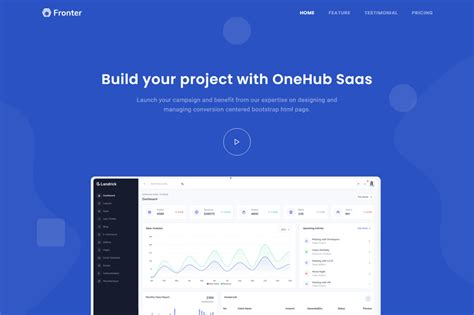 Fronter React Js One Page Multipurpose Parallax Template
