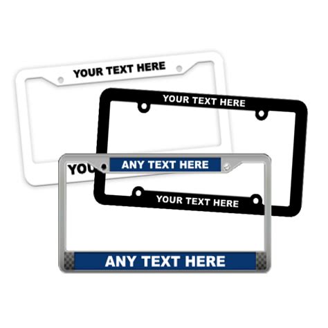 Custom License Plate Frames At Wholesale Prices