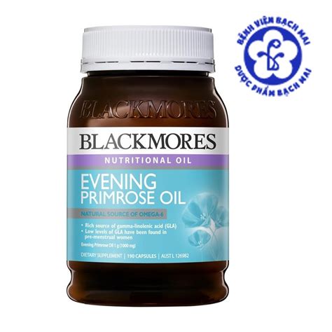 Tinh dầu hoa anh thảo Blackmores Evening Primrose 190 viên MẪU MỚI