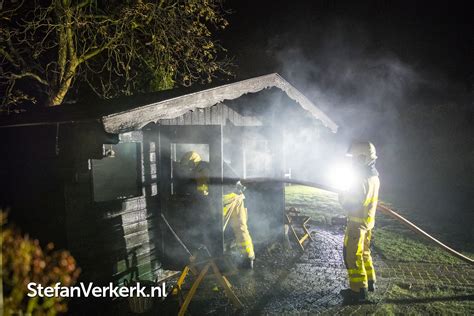 Tuinhuisje Door Brand Verwoest Rustenburgsweg Oldebroek Fotos