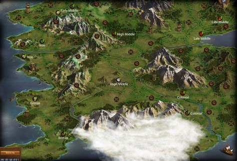 Карта континента forge of empires