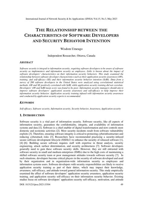 Pdf The Relationship Between The Characteristics Of Software