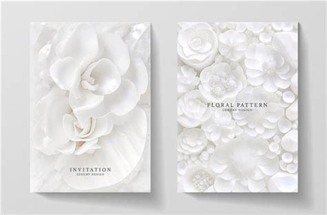 دعوت نامه عروسی با طرح گل ارکیده سفید زیبا وکتور نور پس زمینه زیبا