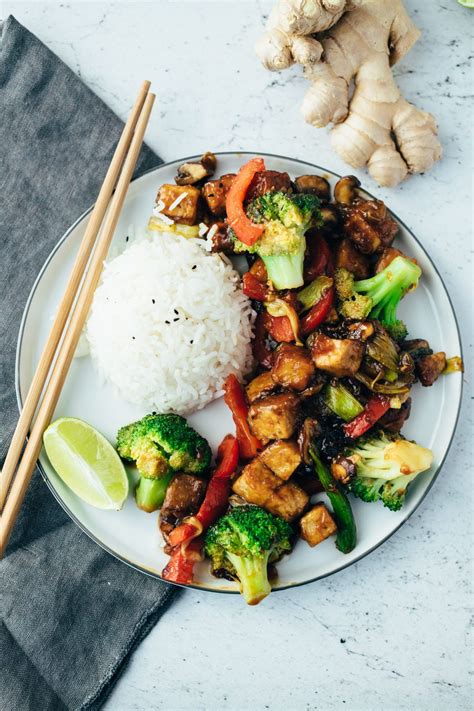 Veganes Tofu Stir Fry 30 Minuten — Vegane Vibes Rezept Tofu Stir