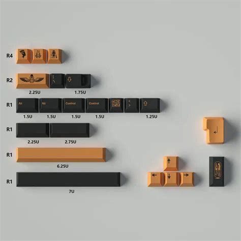 Custom Mechanical Keyboard With PBT Keycaps Cute Cool Artisan XDA Keycaps Set For Cherry MX