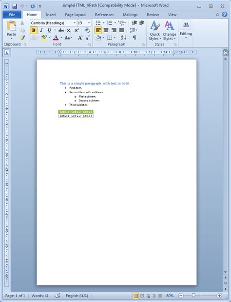Html To Word With Php Phpdocx