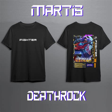 Jual KAOS HERO MOBILE LEGEND MARTIS FIGHTER SKIN KEREN KAOS ML KAOS