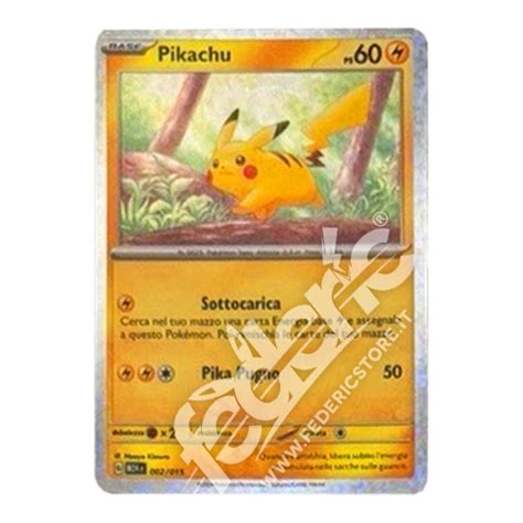 002 015 Pikachu Holo It Pack Fresh Federicstore