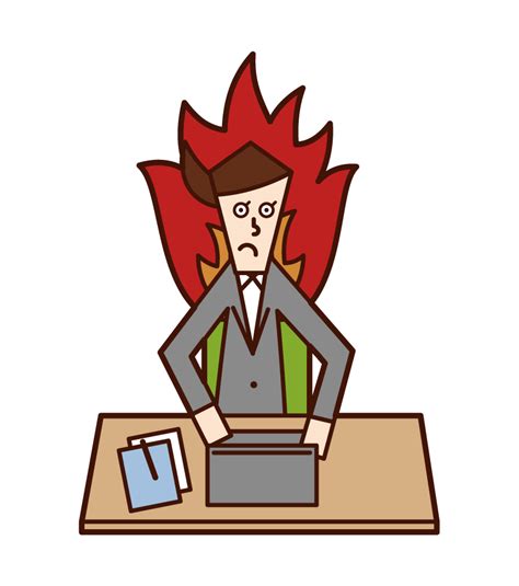 열심히 일하는 사람들 여성의 그림 무료 일러스트 소재집 Kukukeke