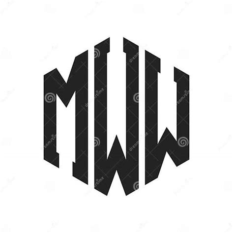 Mww Logo Design Initial Letter Mww Monogram Logo Using Hexagon Shape