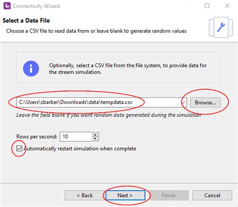 How To Stream Data From A Csv File With Spotfire Data Streams Into A