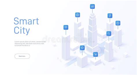 Iot Isometric City Map Stock Illustrations 205 Iot Isometric City Map
