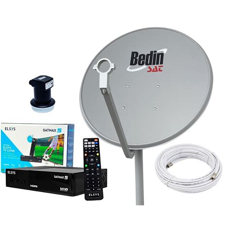 Kit Receptor Digital Full Hd Satmax Banda Ku Elsys Livre Shopee Brasil
