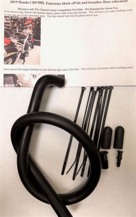 2019 2024 Honda Crf450l Crf450rl Crf450x Smog Emissions Block Off
