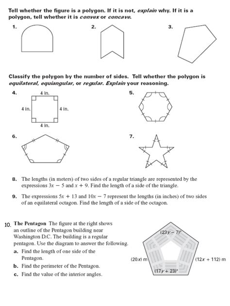 Ppt Chapter 1 Notes 16 Classify Polygons Powerpoint Presentation