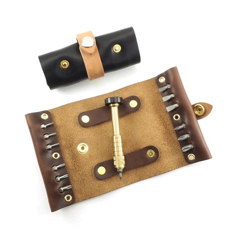 Hex Bit Driver Tool Roll Scout Leather Co