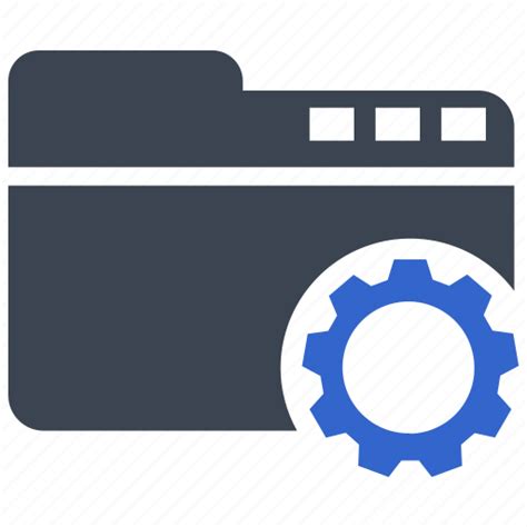 Folder Gear Options Settings Technology Icon Download On Iconfinder